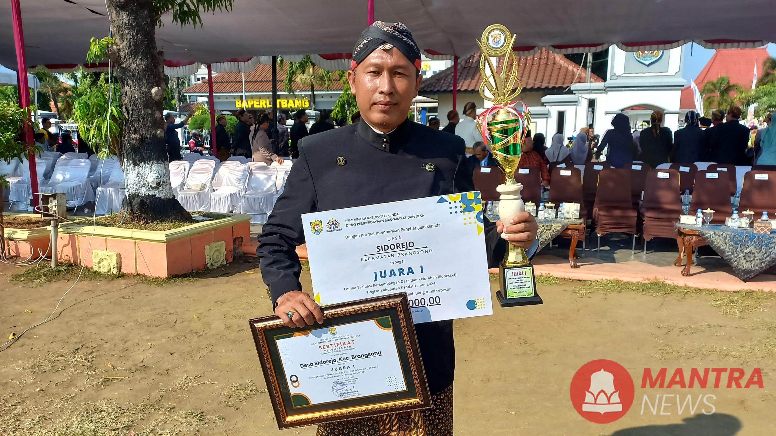 Raih Juara 1, Pemdes Sidorejo Terus Gali Potensi Desa - mantranews